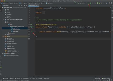 IntelliJ IDEA Running An Application Step By Step Guide Get Started Vaadin Docs