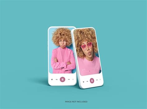 Uiux 제품 쇼케이스 3d 렌더링을 위한 사용자 정의 가능한 디자인이 포함된 브랜드 없는 스마트폰 템플릿 프리미엄 Psd 파일