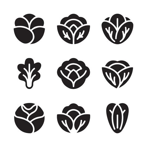 Leafy Vegetable Icon Set Bundle 67330226 Vector Art At Vecteezy