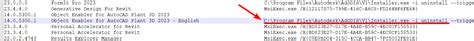 Msiexecexe X Command To Uninstall Autodesk Software Installed Via The New Installation