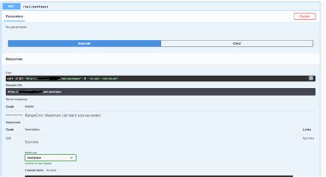 Rangeerror Maximum Call Stack Size Exceeded · Issue 7394 · Swagger Apiswagger Ui · Github
