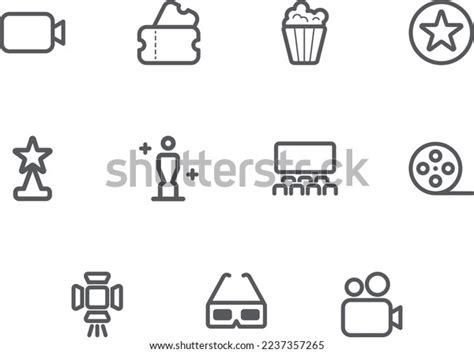 Set Vector Line Icons Sign Symbols Stock Vector Royalty Free 2237357265 Shutterstock