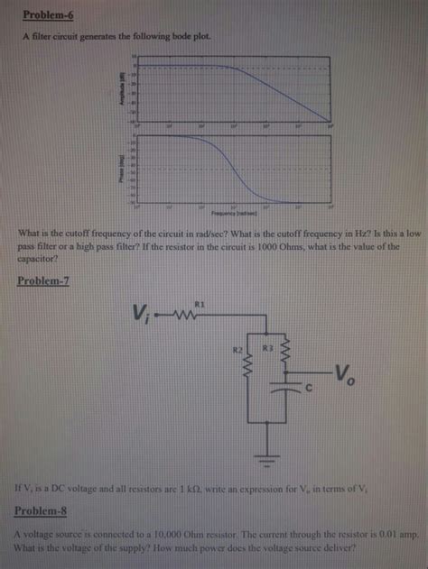 solved problem 1 in the circuit shown above assume that you