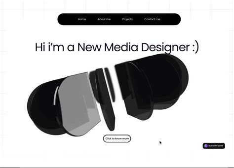 [video] created a 3d motion with spline by maksim borisov mohit patro posted on the topic