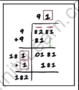 Square Root Formula With Examples Infinity Learn