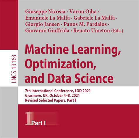 machine learning optimization and data science 7th international conference 2023 expert training