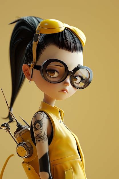 Premium Photo 3d Models Of Female Character From Despicable Me