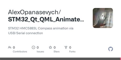 GitHub AlexOpanasevych STM32 Qt QML Animated Compass STM32 HMC5883L