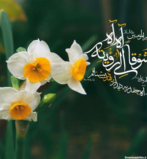 عکس نوشته حدیث امام زمان