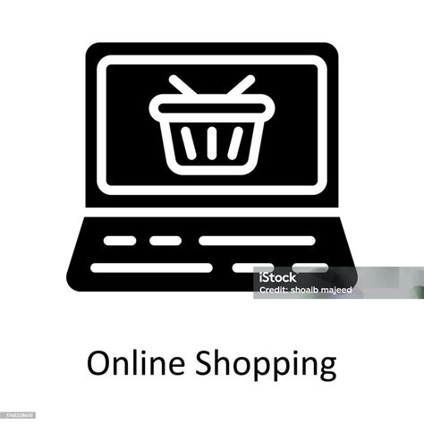 온라인 쇼핑 벡터 솔리드 디자인 일러스트레이션입니다 흰색 배경의 기호 Eps 10 파일 Brand Name Smart Phone