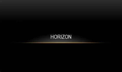 Amazing Horizon Template For PowerPoint