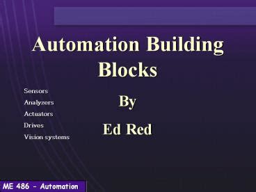 PPT Automation Building Blocks PowerPoint Presentation Free To Download Id 4c38a ZTY1Z