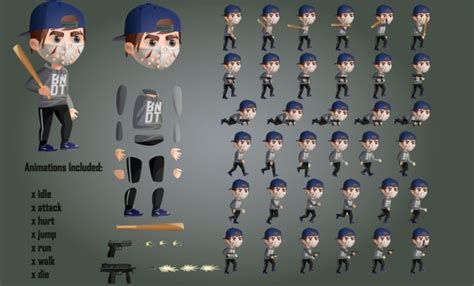 Do D Character Sprite Sheet Game Assets Animation In Pixel Art For Your Game By Samcleeff