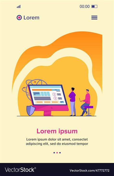 Developers Testing Software Royalty Free Vector Image