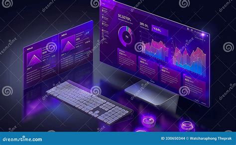 Data Dashboard Showing Financial Metrics Graphs Pie Chart And Checklist In Blue And White
