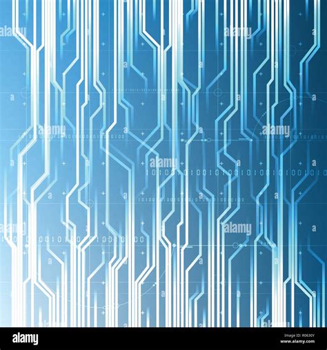Technological Abstract Digital Light Modern Circuit Background Vector Design Stock Vector Image