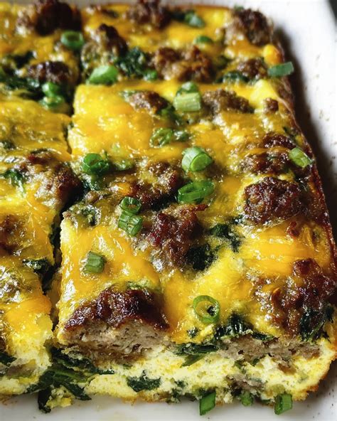 Sausage And Egg Keto Breakfast Casserole
