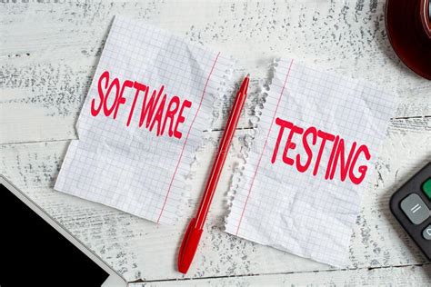 Text Showing Inspiration Software Testing Word Written On Evaluate The