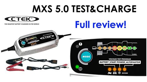 Ctek Mxs 50 Test And Charge Full Review Youtube