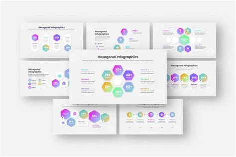 Hexagonal Infographic Asset Illustrator Infographics Ft Shape