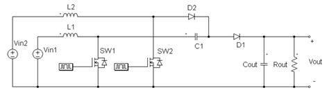 Dual Input Boost Converter Topology During The Turn Off Period The