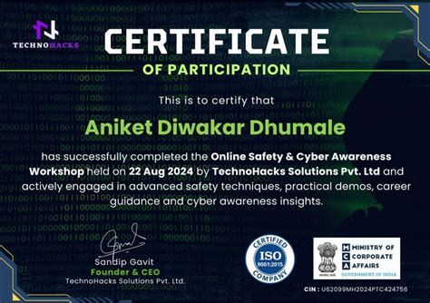 Aniket Dhumale On Linkedin Cybersecurity Hacking Security Technology Hacker Infosec
