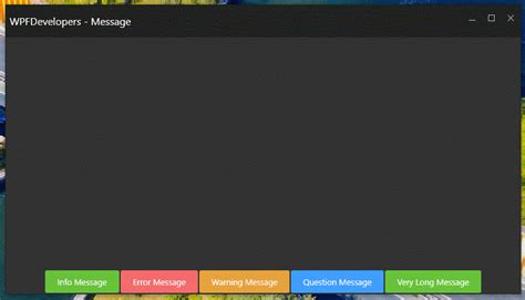 Wpf 简单实现 Message 消息提醒 知乎