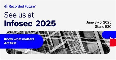 Recorded Future Infosec 2025 Jim Daniel