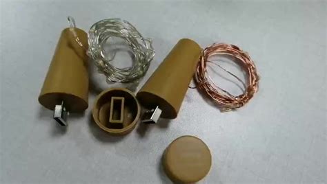 New Hot Opular Usb Rechargeable M Leds Wine Bottle String Light Cork Shape Led Copper