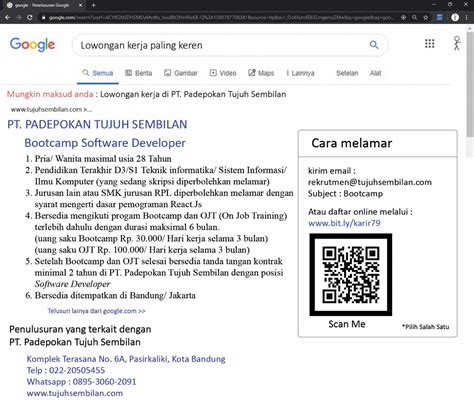 Lowongan Kerja Pt Padepokan Tujuh Sembilan Bandung Februari 2020 Info Loker Bandung Terbaru 2023