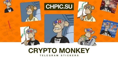 12 Telegram Sticker 📈 From Crypto Monkey Pack
