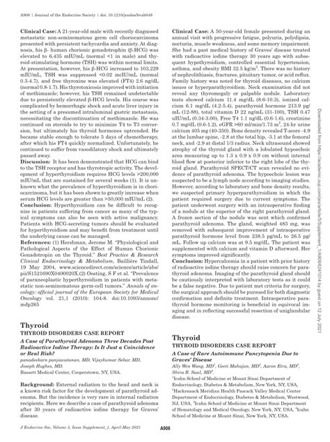 Pdf A Case Of Parathyroid Adenoma Three Decades Post Radioactive