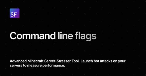 Command Line Flags Soulfire