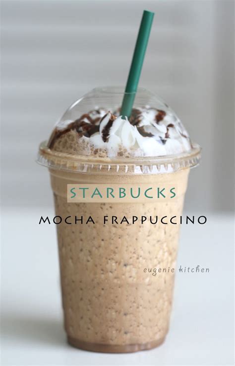 Starbucks Mocha Frappuccino At Home Copycat Recipe Eugenie Kitchen