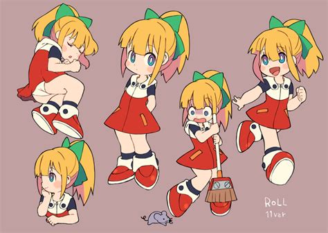 Roll Mega Man And More Drawn By Miyata Lhr Danbooru