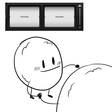Bfdi Randomized Snowball X Snowball By Pinkiesclone On Deviantart