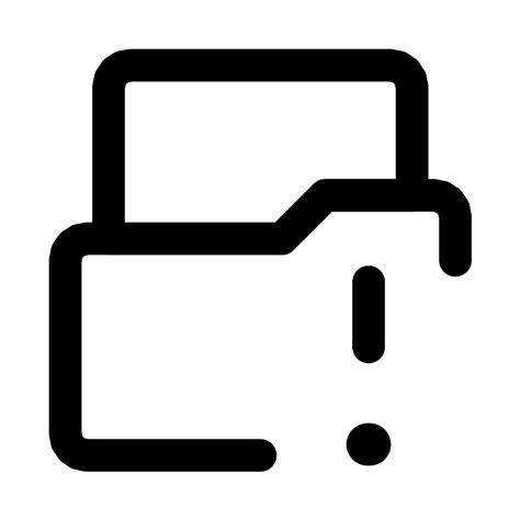 File Folder Alert Vector SVG Icon SVG Repo File Folder Alert Vector SVG Icon SVG Repo