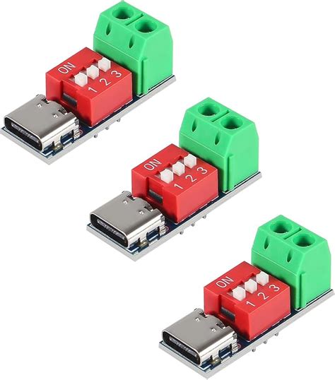 Amazon Com AITRIP 3PCS USB C PD Trigger Board Module PD QC Decoy Board Fast Charge USB Type C