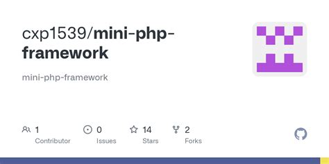 GitHub Cxp Mini Php Framework Mini Php Framework