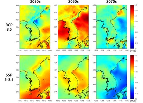 Anomaly Distributions Of The Multi Decadal Wind Speed Under Rcp85 And Download Scientific