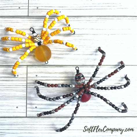 How To Make A Beaded Spider With Craft Wire For Halloween Or Christmas