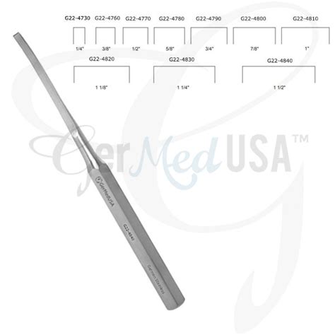 Hibbs Osteotome Curved 9 12 Germedusa Inc