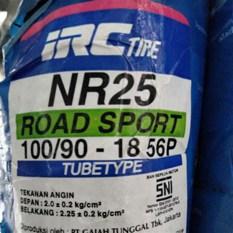 Jual Ban Irc Nr25 Tubetype 275 300 17 18 10090 Ring 17 18 Ban Luar