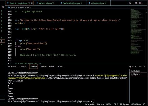 joselyn hill on linkedin myjourney codingtemple python