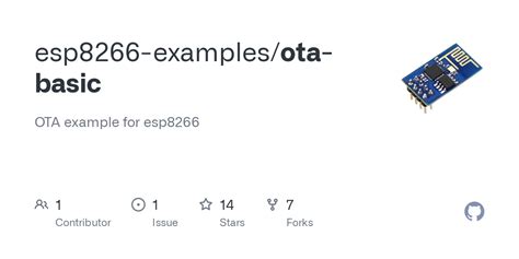 Github Esp8266 Examplesota Basic Ota Example For Esp8266