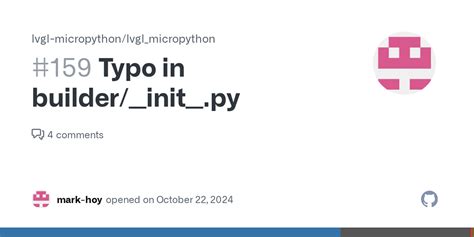 typo in builder init py · issue 159 · lvgl micropython lvgl micropython · github