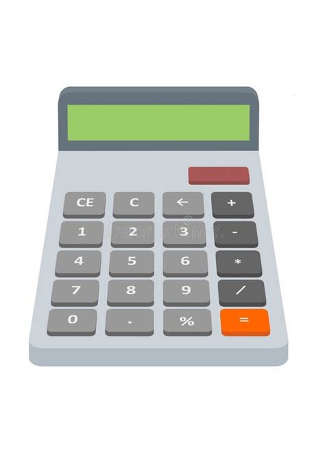 Non Scientific Calculator Simple Flat Illustration In Perspective View