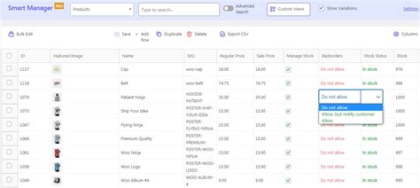how to manage bulk edit and allow woocommerce backorders storeapps