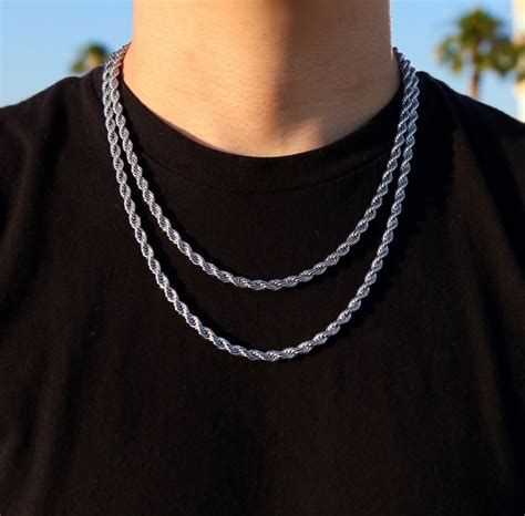 Mens Rope Chains Huerta Jewelry