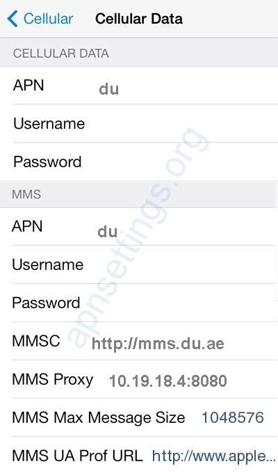 Du Apn Settings For Iphone Ipad 2025 5g 4g Apn Settings